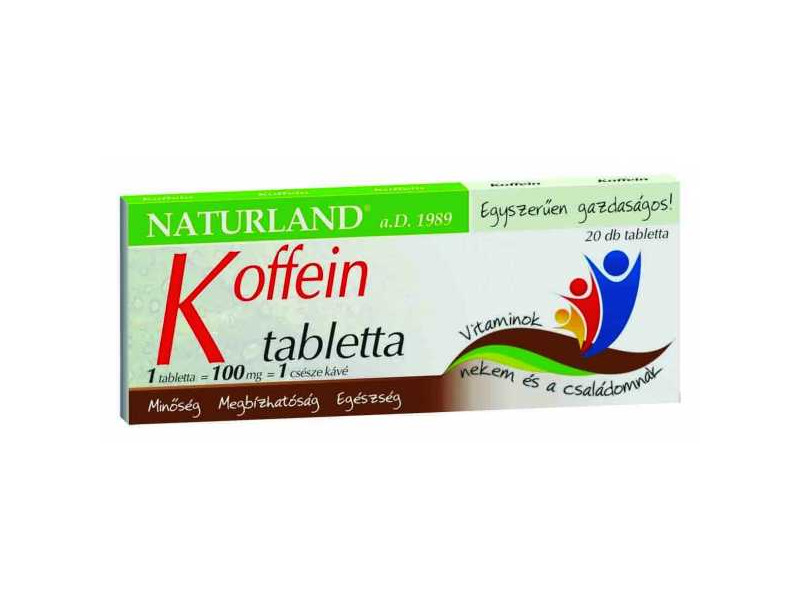 Koffein tabletta 20 db (Naturland) - Mindössze 325 Ft-ért! - Multi ...