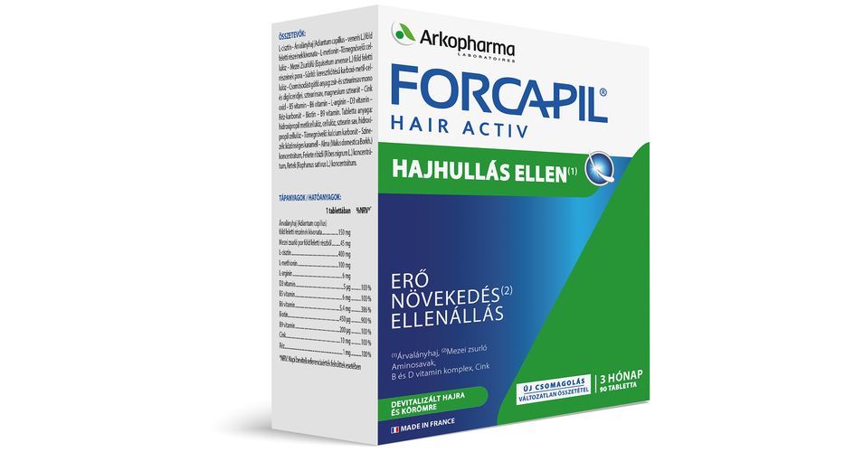 Forcapil Hair Activ tabletta 90 db (Arkopharma) - Multi-vitamin ...