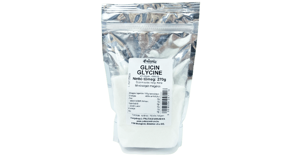 Glicin - Glycine Paleolit aminósav - édesítő 270 g - Egészségbolt ...