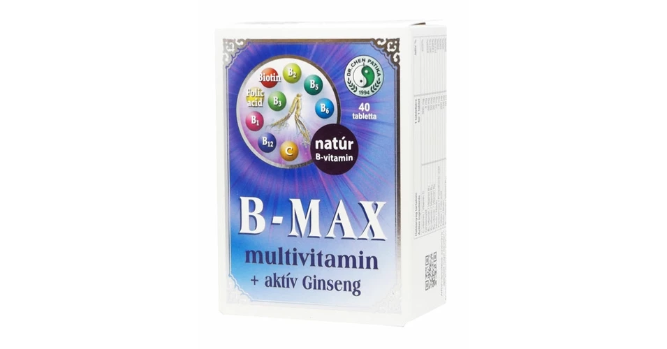 B-Max multivitamin tabletta + aktív Ginseng 40 db (Dr.Chen) - 1495 Ft ...