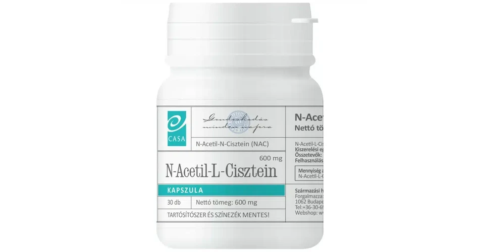 CASA N-Acetil L-Cisztein kapszula 30 db - Multi-vitamin webáruház és ...