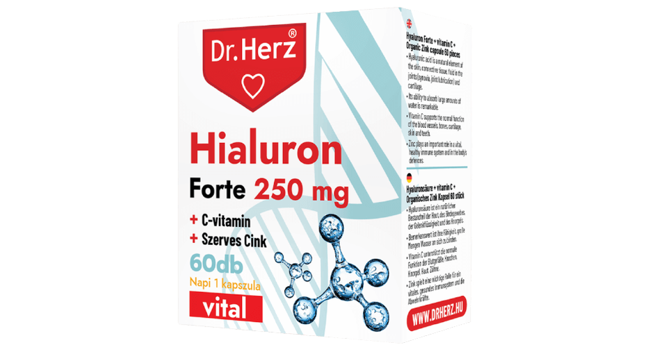 Dr. Herz Hialuron Forte 250 mg 60 db - Multi-vitamin webáruház és Bio ...
