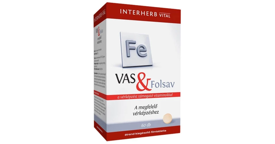 Interherb VITAL Vas + Folsav tabletta 60 db - Multi-vitamin webáruház ...