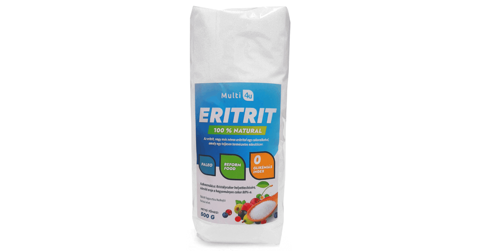 Multi 4U Eritrit 500g - Természetes édesítőszer - Multi-vitamin ...