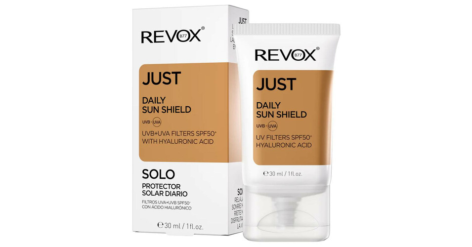 Revox B77 Just Daily Sun Shield Uva+Uvb Filters Spf50+ With Hyaluronic Acid 30ml - Multi-vitamin ...